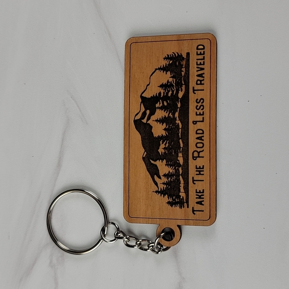 custom | Accessories | Cherry Wood Laser Cut Key Chain | Poshmark